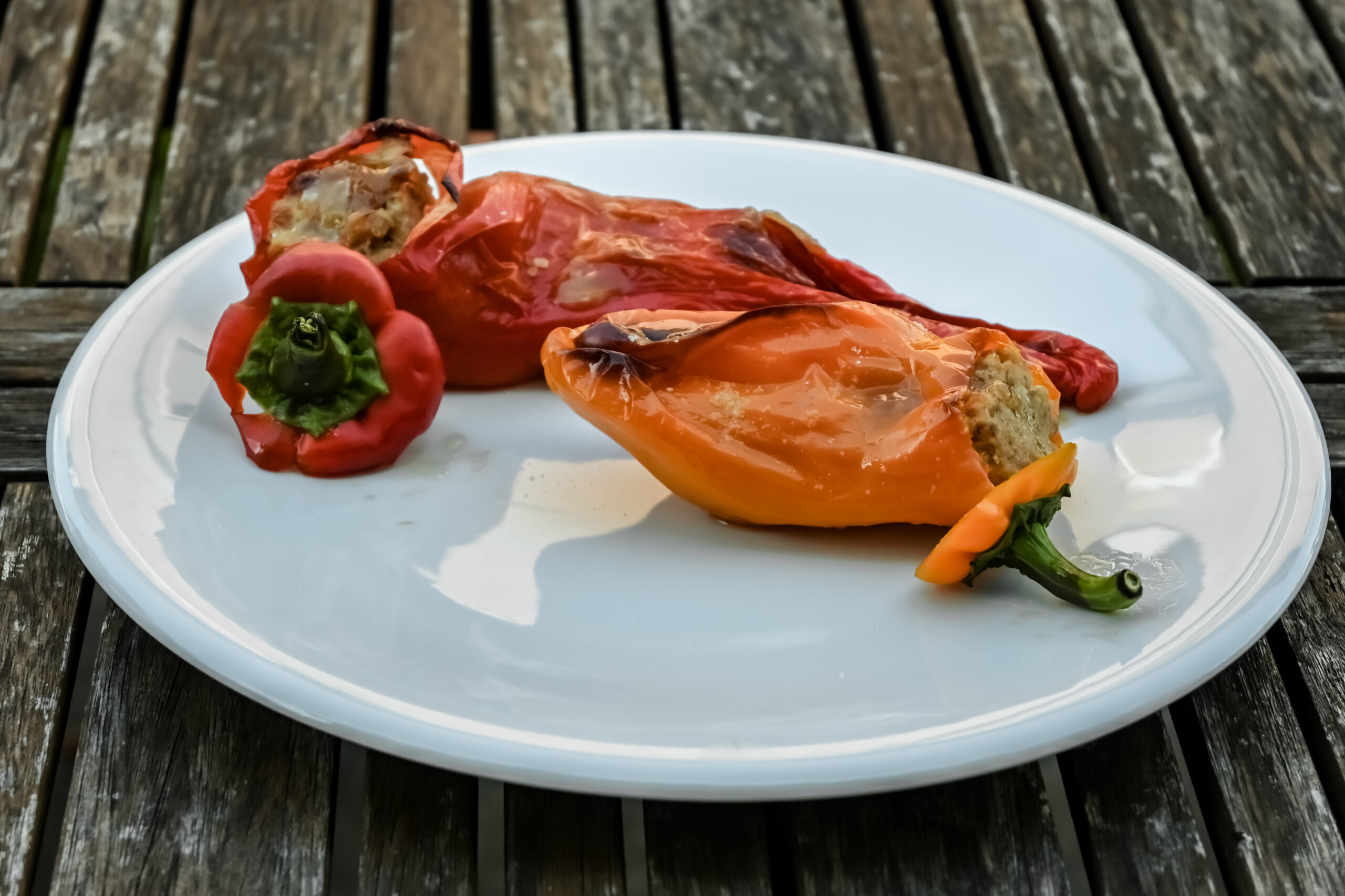 Peperoni ripieni di pollo - Be-Orto